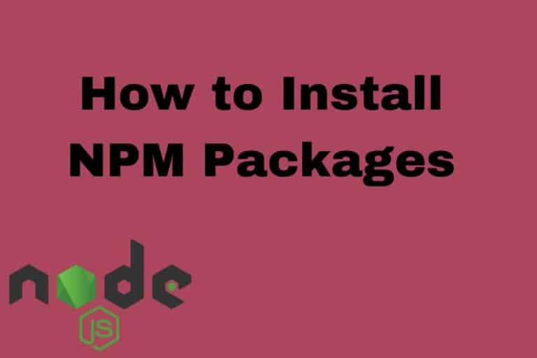 How To Install NPM Packages also Update And Uninstall HowToCreateApps
